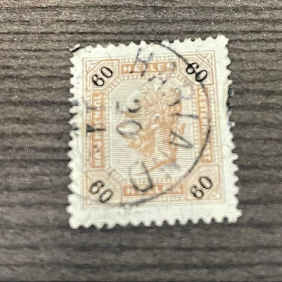 Design | Vintage 1911905 Austrian 60heller Postage Stamp Emperor Franz ...